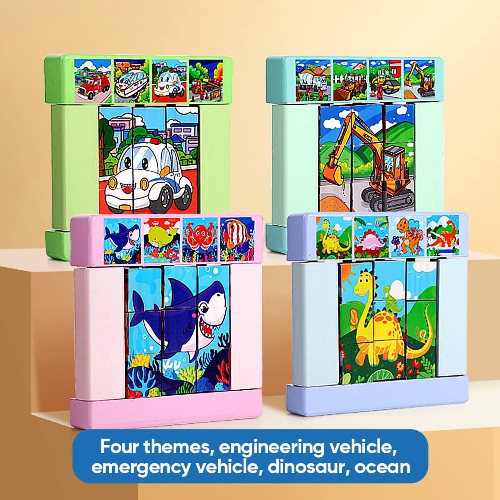 Sank Three-Dimensional Flip Blocks, Puzzle & Building Block 2 in 1 ...
