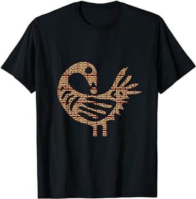 Sankofa Bird Pattern Afrocentric Adinkra Symbol T-Shirt - Walmart.com