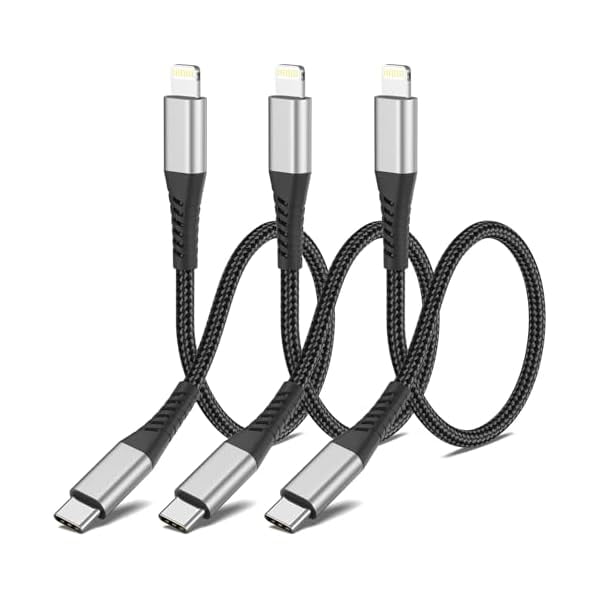 Sanlf 2 Pack 1ft Lightning Extension Cable, Braided Female to Male ...