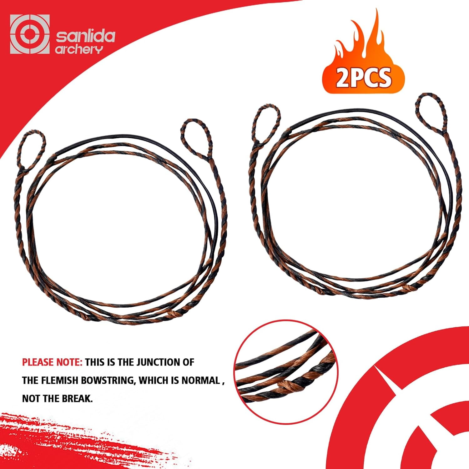 Sanlida Archery 2PCS Dynaflight BCY D97 Handmade Flemish Twist Bow ...