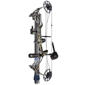 Bear Limitless Dual Cam Compound Bow w/ Quiver, Sight, Rest, 25-50 lbs ...
