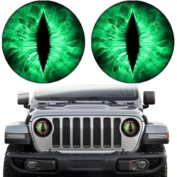 Sanlufa Beast Eyes Headlamp Decals - 3D Eyes Car Stickers, Compatible ...