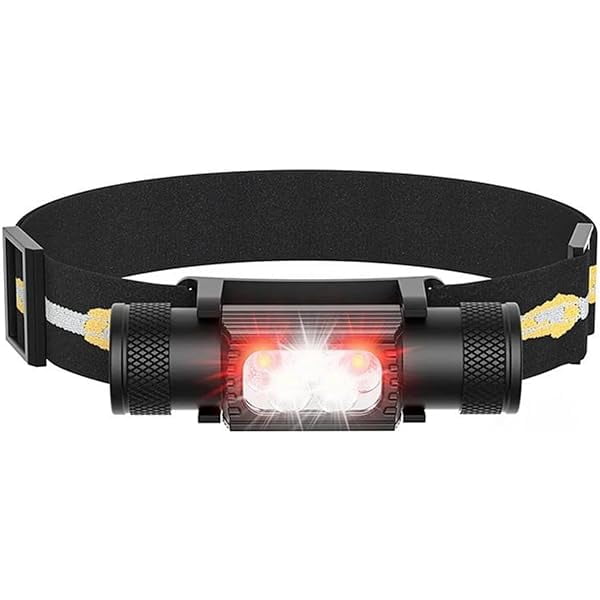 Sanlufa Bright Led Headlamp Rechargeable, H05B 1200 Lumens Lightweight ...