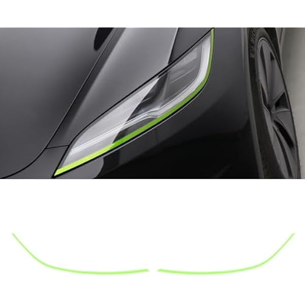 Sanlufa Car Front Headlight Eyebrow Sticker Compatible with Tesla Model ...