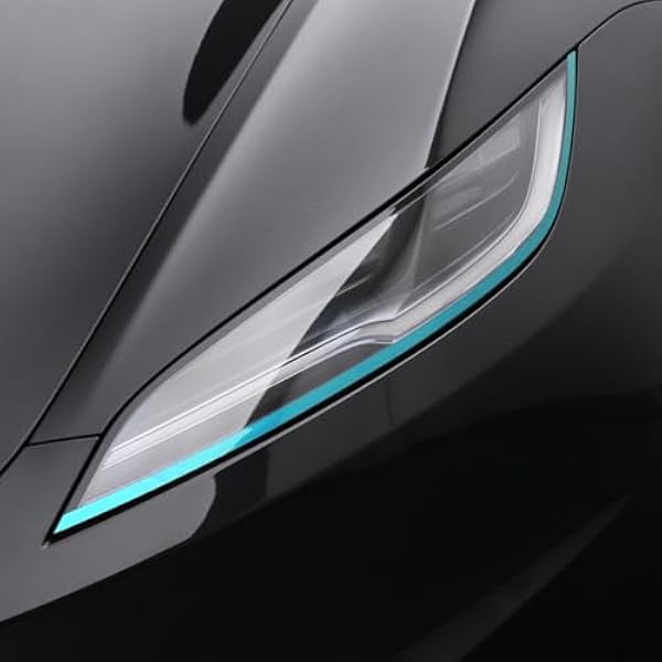 Sanlufa Car Front Headlight Eyebrow Sticker Compatible with Tesla Model ...