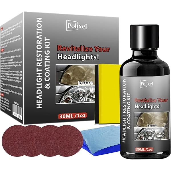 Sanlufa Car Headlight Restoration Kit, Crystal Coating Headlamp Cleaner ...