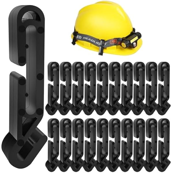 Sanlufa Hard Hat Light Clips 20 Pack,Hard Hat Clips for Headlamp,Hard ...