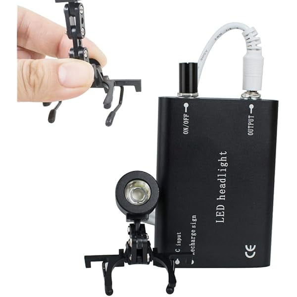 Sanlufa LED Dental Headlight, Portable Surgical Medical Head Light Lamp ...