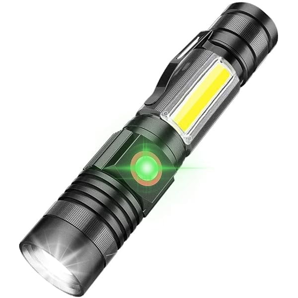 Sanlufa LED Tactical Flashlight, Magnetic Flashlight, High Lumens Super Bright Flash Light with ...