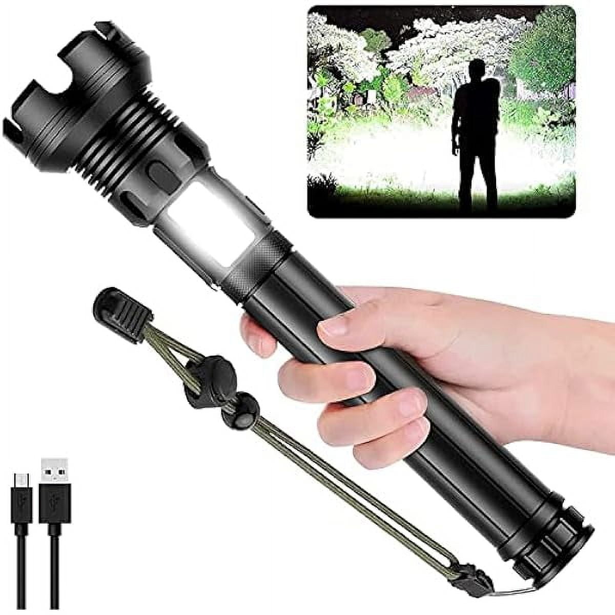 Sanlufa Led Rechargeable Tactical Flashlights 90000 High Lumens, Xhp90 ...