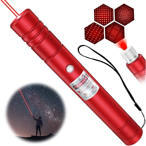 Sanlufa [Professional] Rechargeable Red Beam Flashlight Long Distance ...