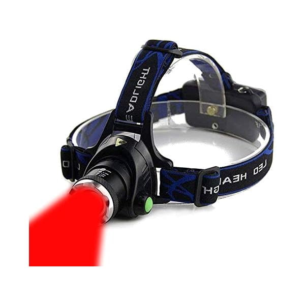 Sanlufa Red Light Headlamp,3 Mode Red LED headlamp,Zoomable Red ...