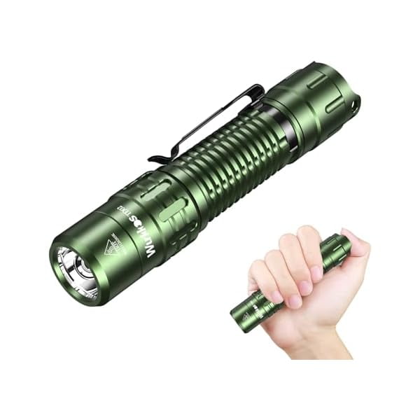 Sanlufa TD02 LED Flashlight, 2000 High Lumens Tactical Flashlight, Rechargeable Flashlights with ...