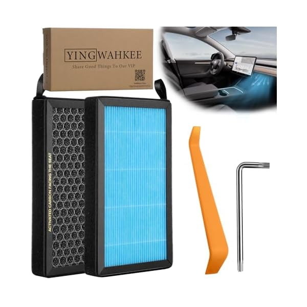 Sanlufa Tesla Model 3 / Model Y Air Filter with Neroli Fragrance, HEPA ...