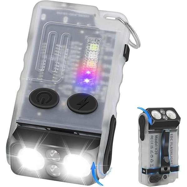 Sanlufa V20 Small EDC Flashlight Powerful 1000 Lumens with Clip ...