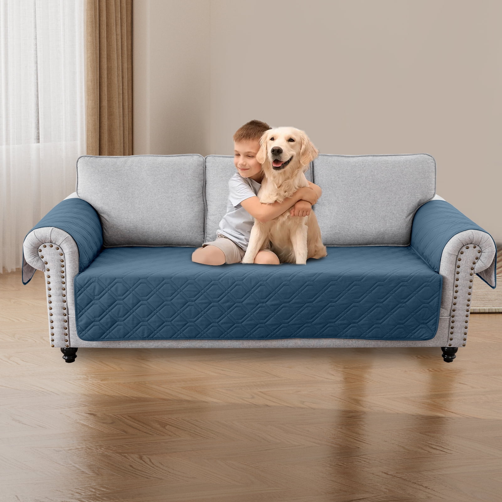 Sanmadrola 100% Waterproof Sofa Anti Slip Couch Covers Machine Washable ...