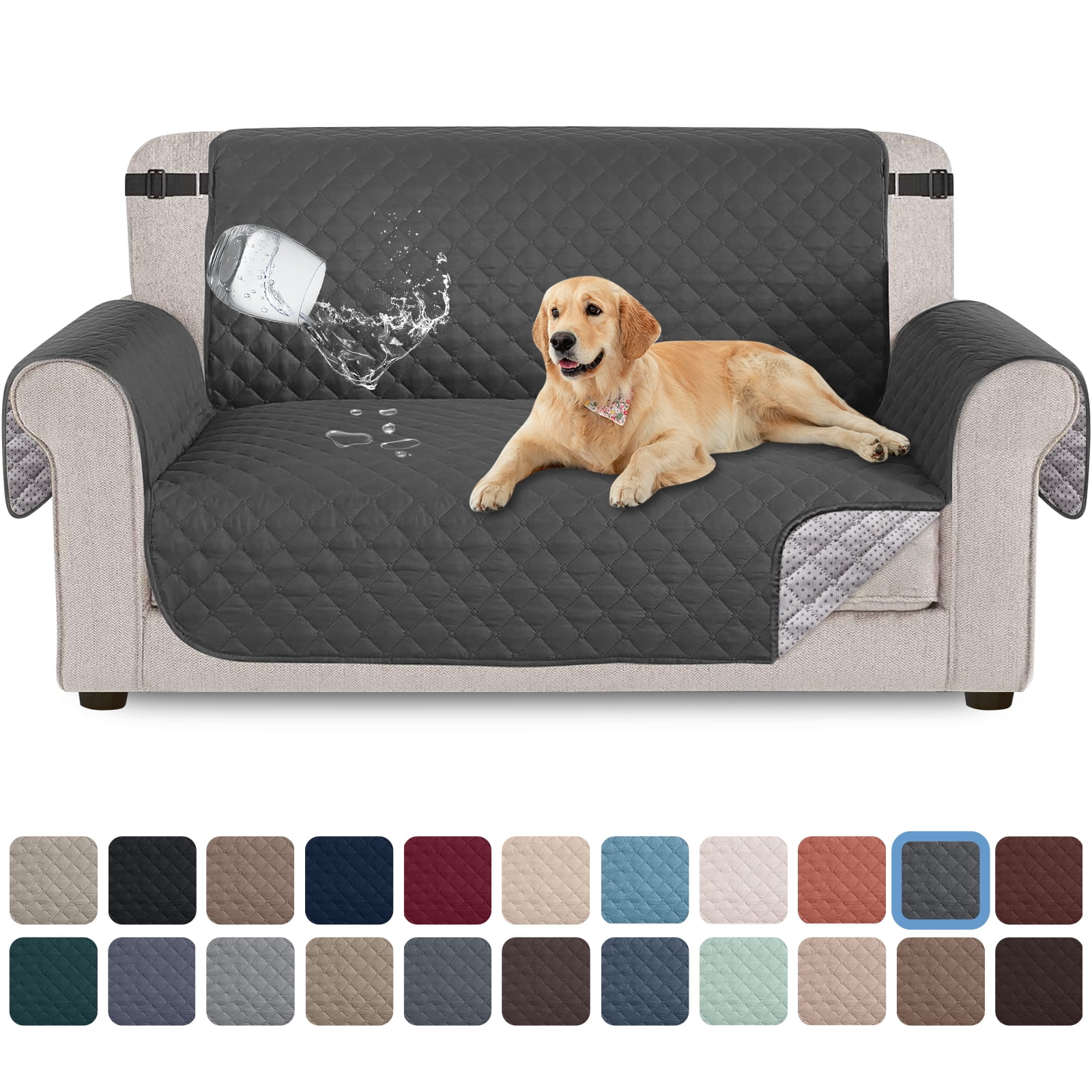 Sanmadrola 100% Waterproof Sofa Cover Anti Slip Couch Cover Machine ...