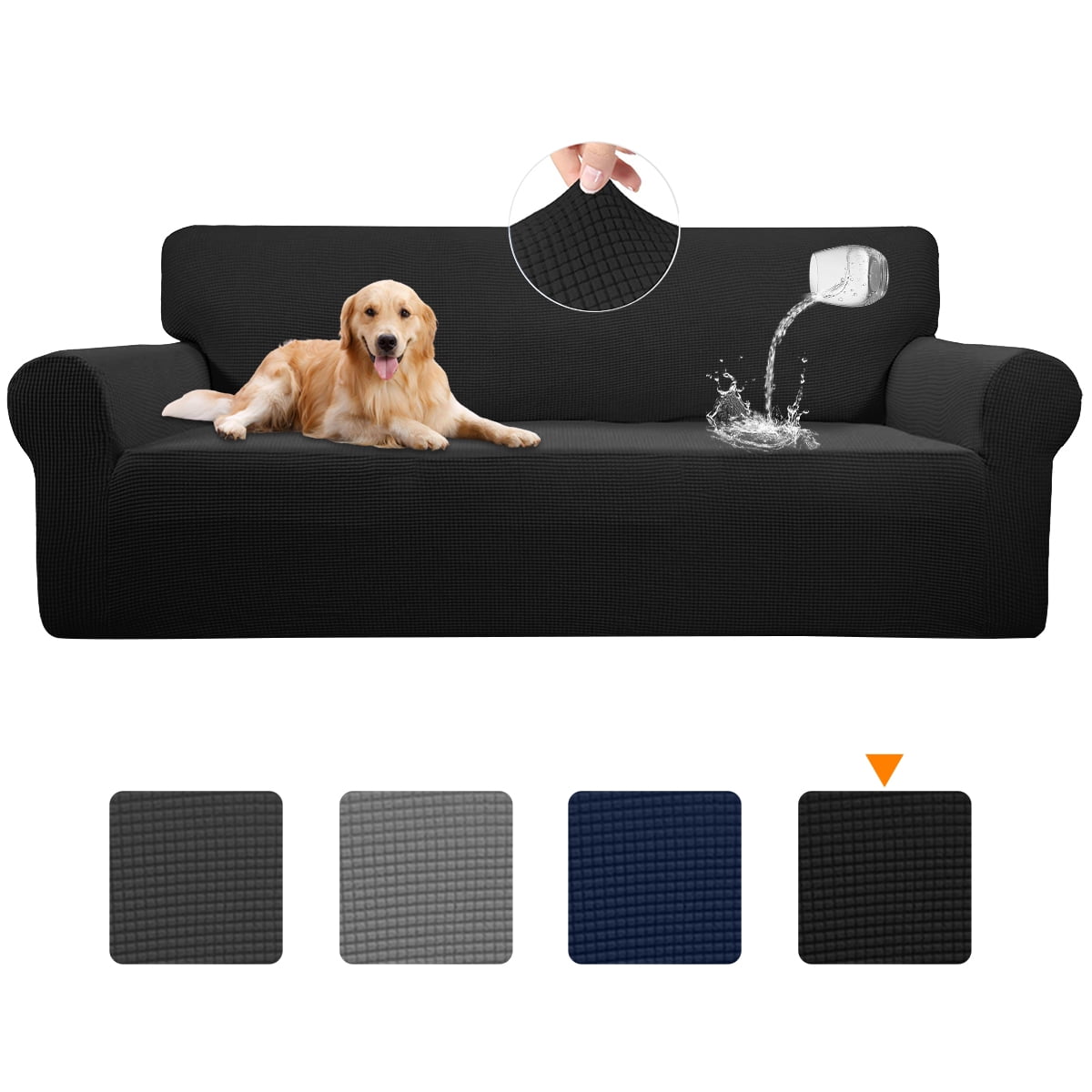 Sanmadrola 100% Waterproof Sofa Cover Non Slip Couch Cover Stretch ...