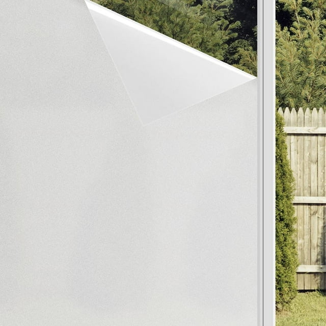 Sanmadrola 35''x78.7'' Frosted Peel and Stick Window Privacy Film ...