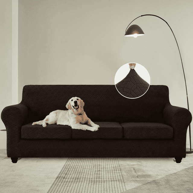Sanmadrola 4 Piece High Stretch Sofa Slipcover Oversized Sofa Cover ...
