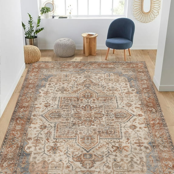 Sanmadrola 4x6 Area Rugs for Living Room Carpet Washable Rug Non Slip ...