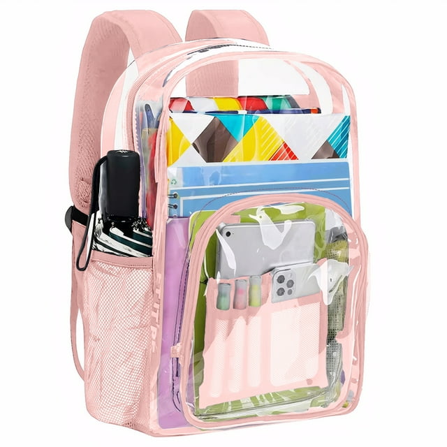 Sanmadrola Clear Backpack for School Backpack Heavy Duty PVC ...