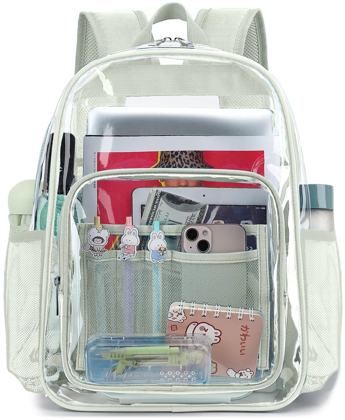 Sanmadrola Clear Backpack for School Backpack Heavy Duty PVC ...