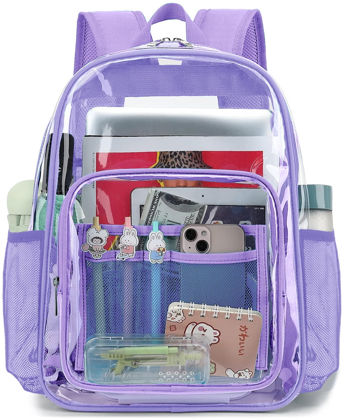 Sanmadrola Clear Backpack for School Backpack Heavy Duty PVC ...