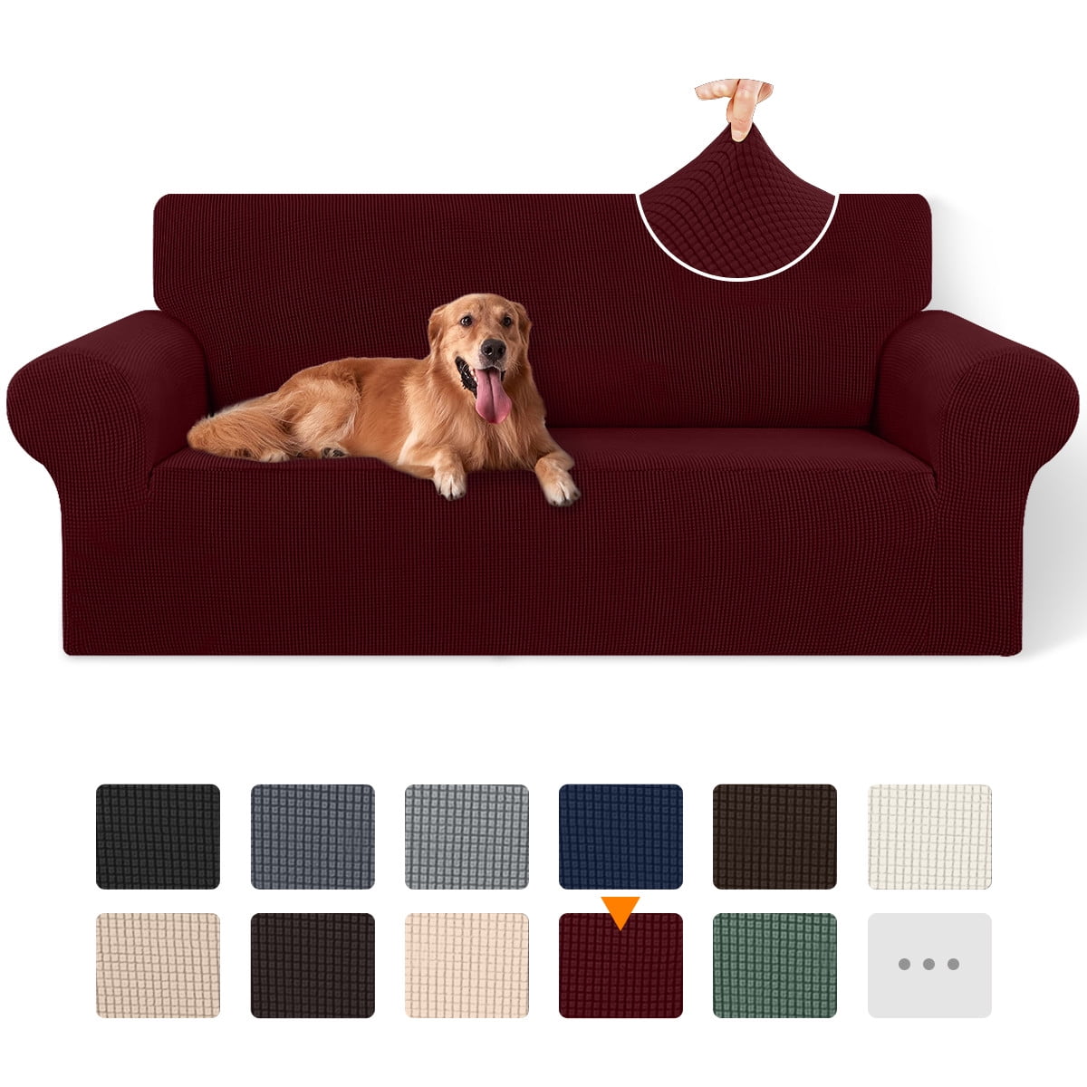 Sanmadrola Loveseat Waterproof Couch Cover, Stretch Sofa Slipcover ...