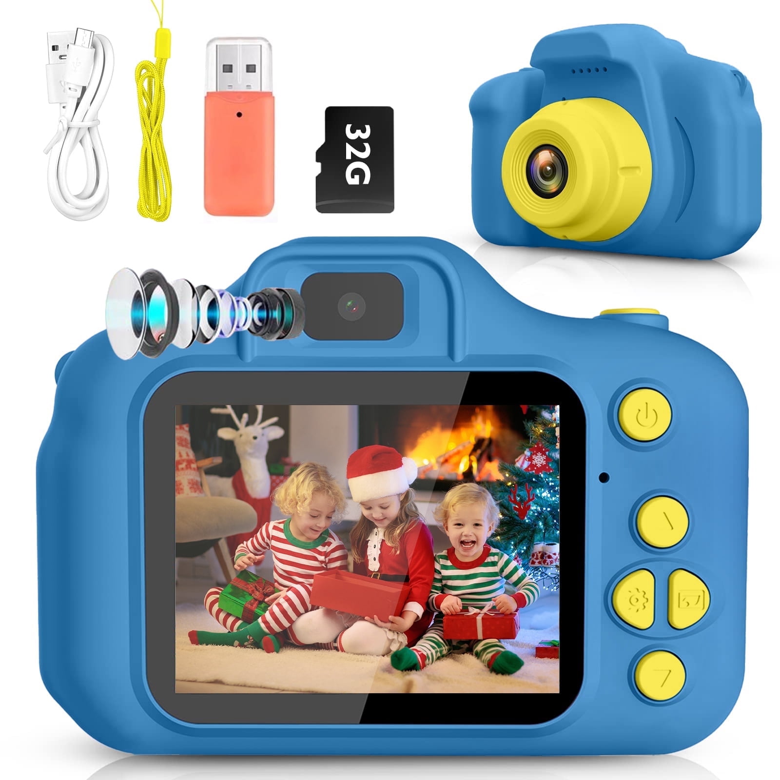 Sanmadrola Kids Camera Selfie Camera for Kids Christmas Birthday ...
