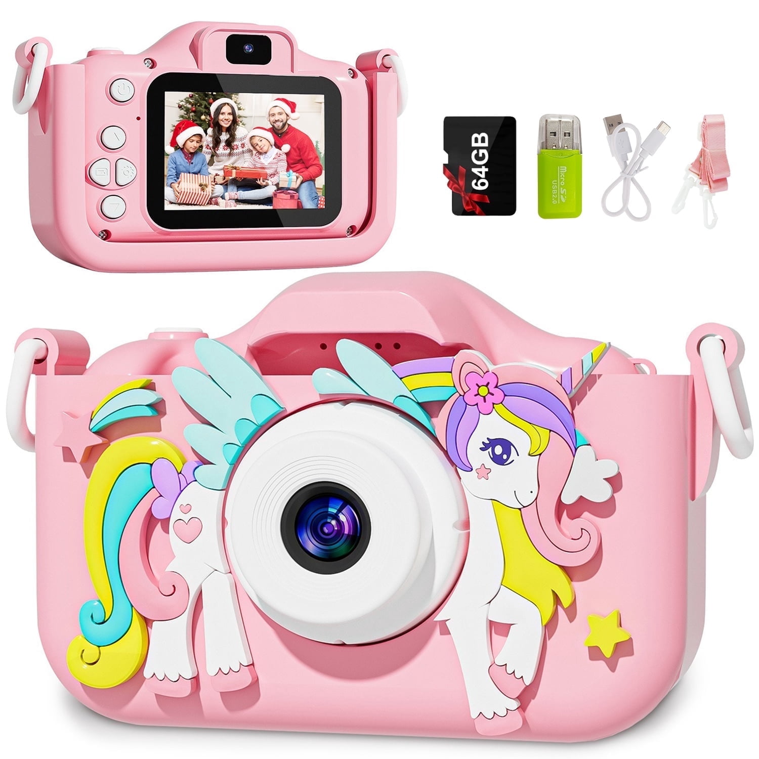 PayUSD Kids Camera for Girls Boys 64GB 1080HD Selfie Digital Cameras ...