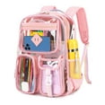 Sanmadrola Large Clear Backpack Heavy Duty Stadium Approved Girls ...