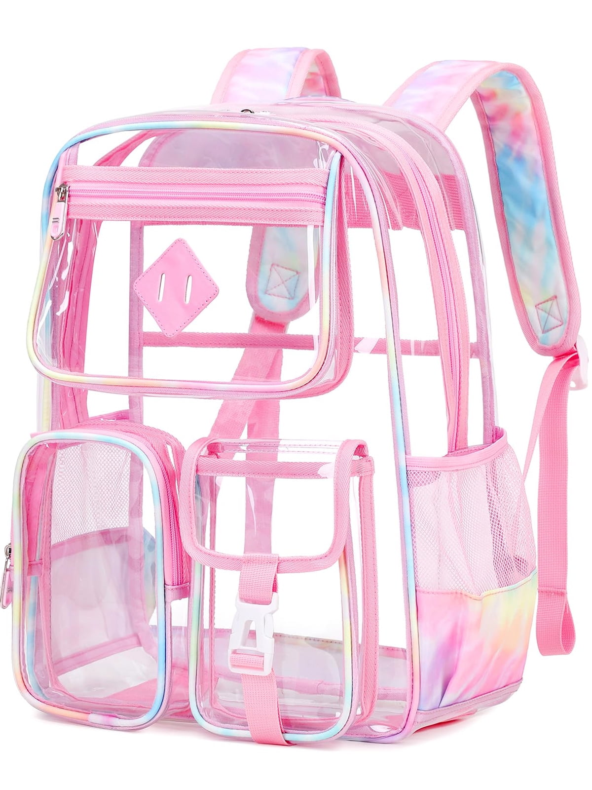 Sanmadrola Large Clear Backpack Heavy Duty Stadium Approved See Through ...