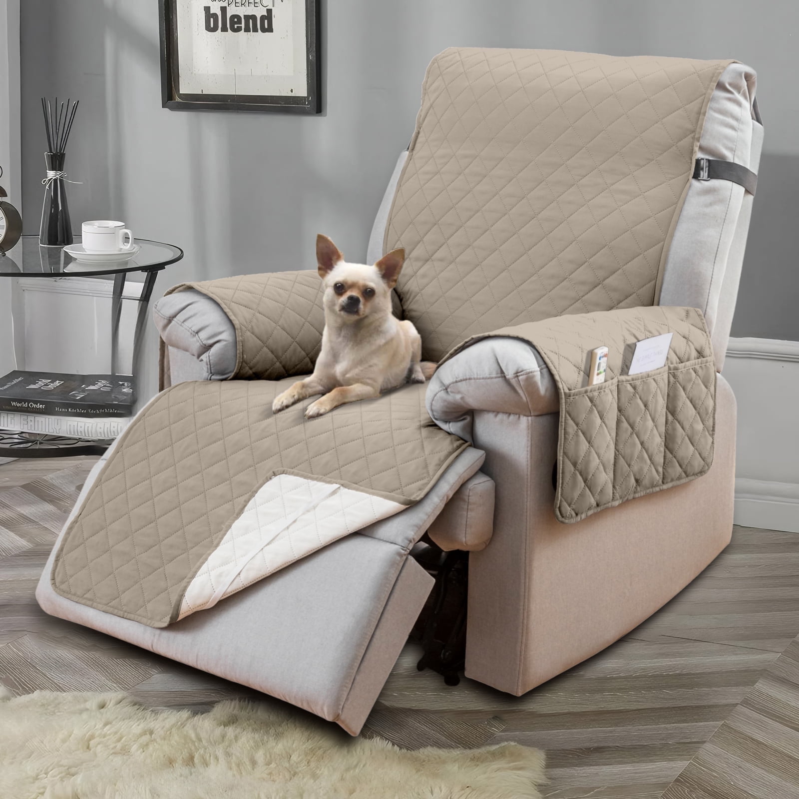 Sanmadrola Recliner Chair Cover, Recliner Cover Non-Slip Dog Chair ...