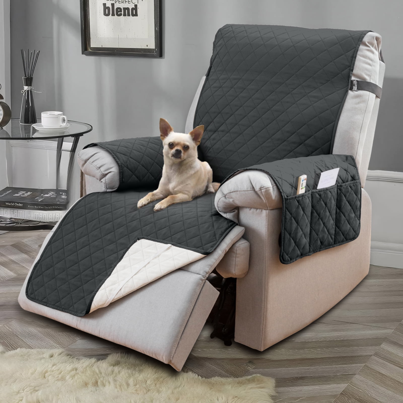 Sanmadrola Recliner Chair Cover, Recliner Cover Non-Slip Dog Chair ...