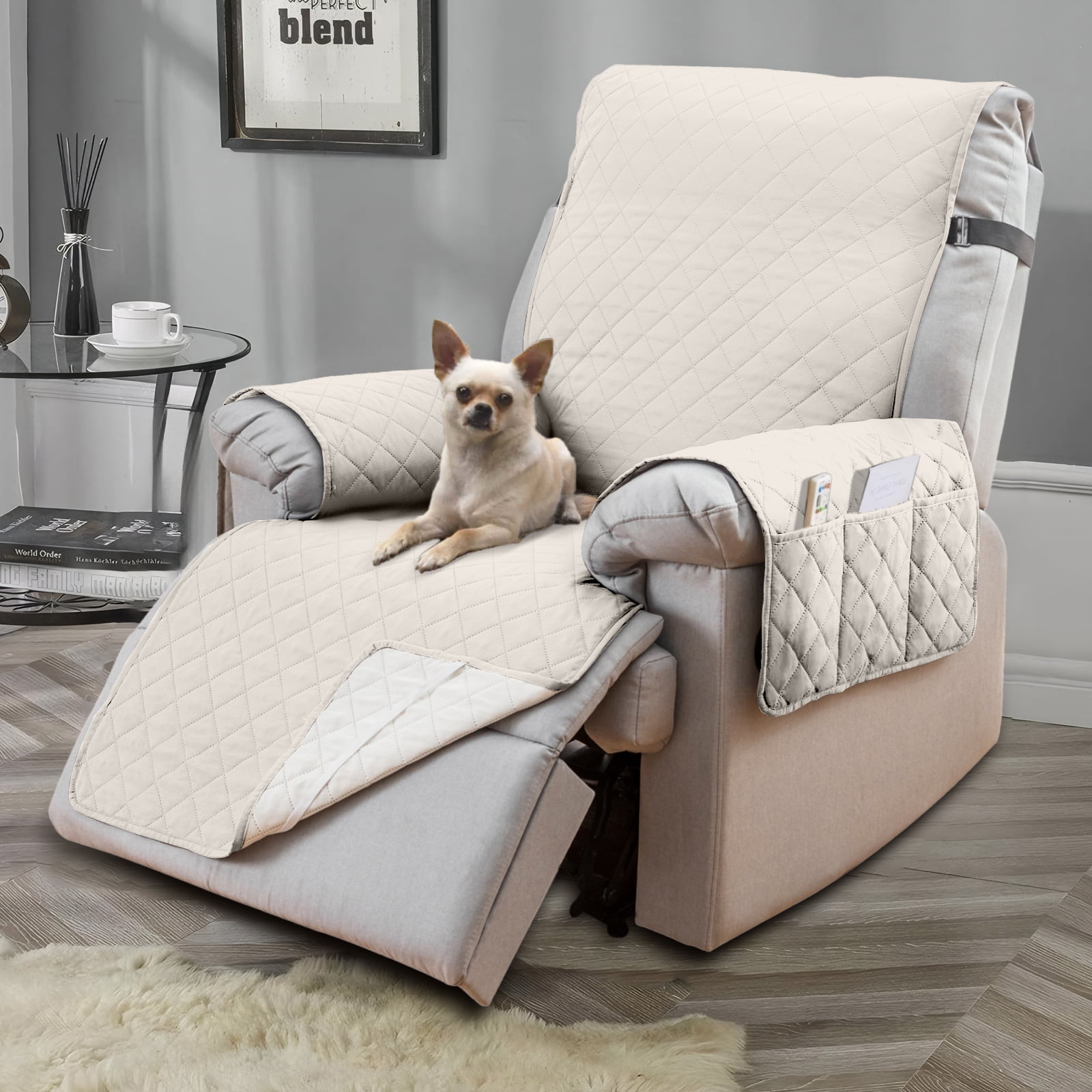 Sanmadrola Recliner Chair Cover, Recliner Cover Non-Slip Dog Chair ...