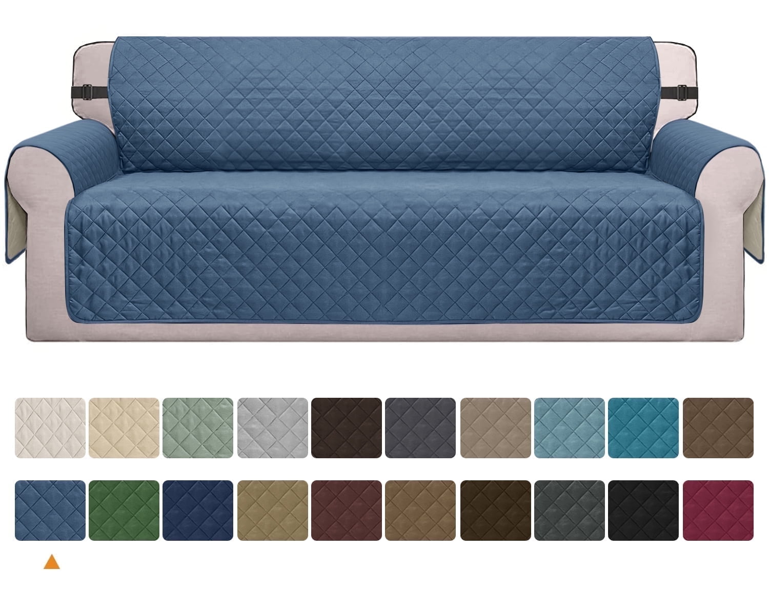 Sanmadrola Reversible Sofa Cover Machine Washable Couch Cover Water ...