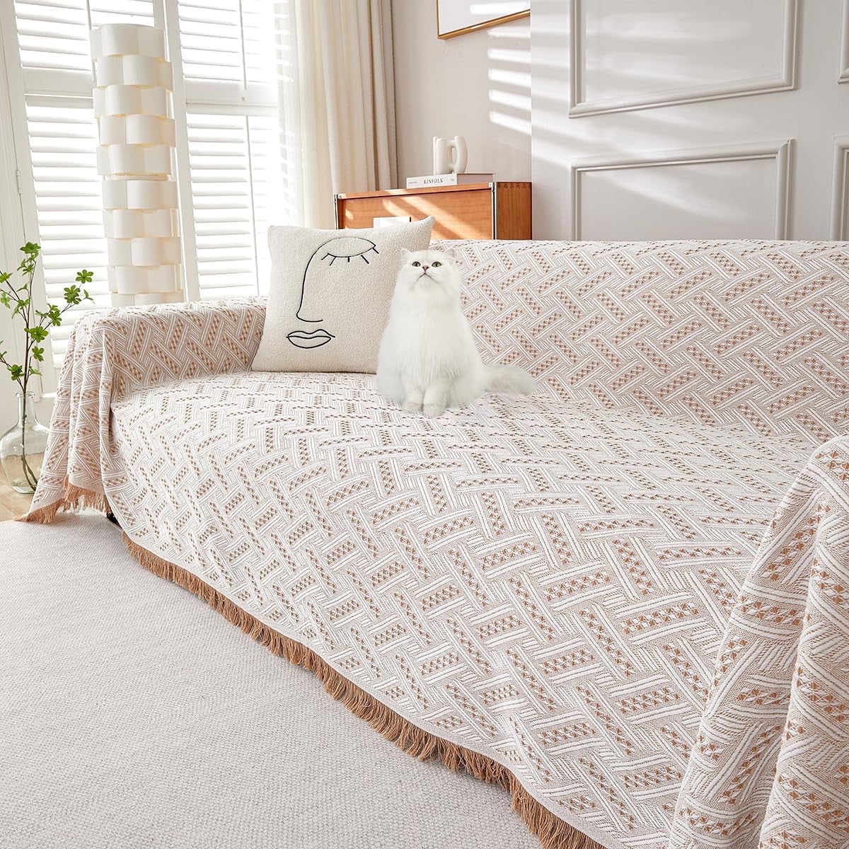 Sanmadrola Sofa Cover, Couch Covers for 3 Cushion Couch Sofa, Sectional ...