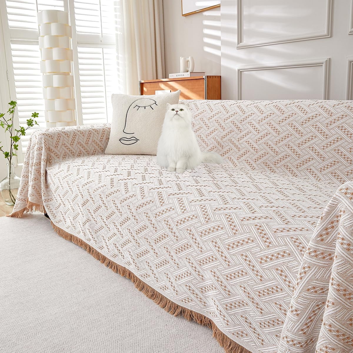 Sanmadrola Sofa Cover, Couch Covers for 3 Cushion Couch Sofa, Sectional ...