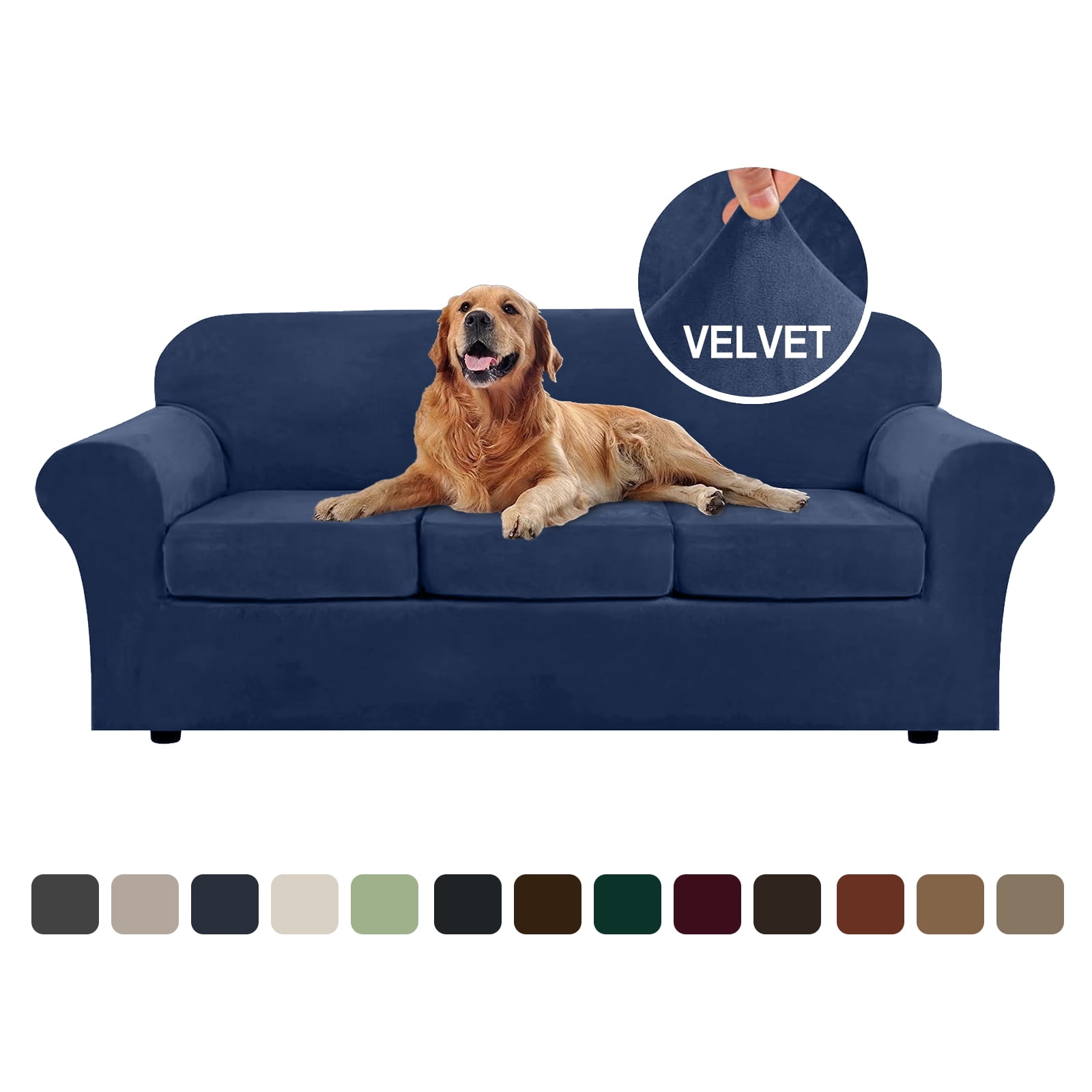 Sanmadrola Sofa Cover Slipcover Couch Cover Set for 3 Seat Sofa Super ...