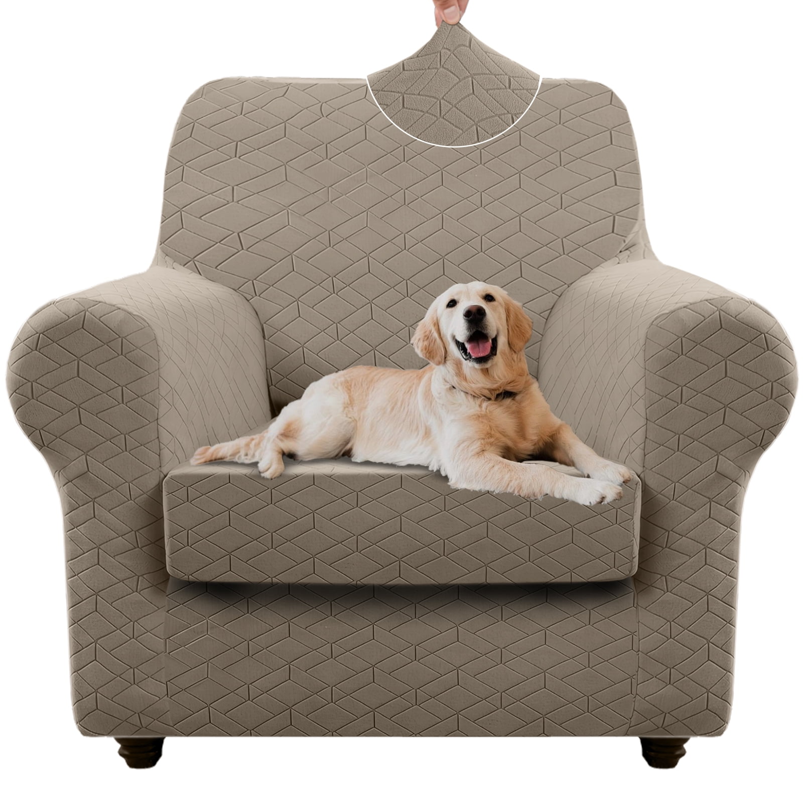 Sanmadrola Stretch 2 Piece Chair Cover Chair Slipcover Sofa Cover ...