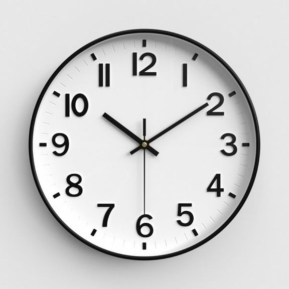 HZDHCLH Wall Clock Red,Silent Wall Clocks Battery Operated 8 Inch ...