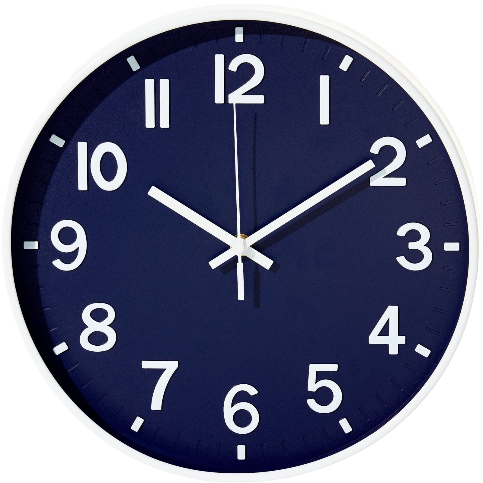 Sanmadrola Wall Clocks Battery Operated,12 inch Silent Non Ticking ...