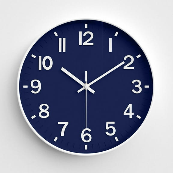16 Inch Wall Clocks Battery Operated, Silent Non Ticking Modern Wall ...
