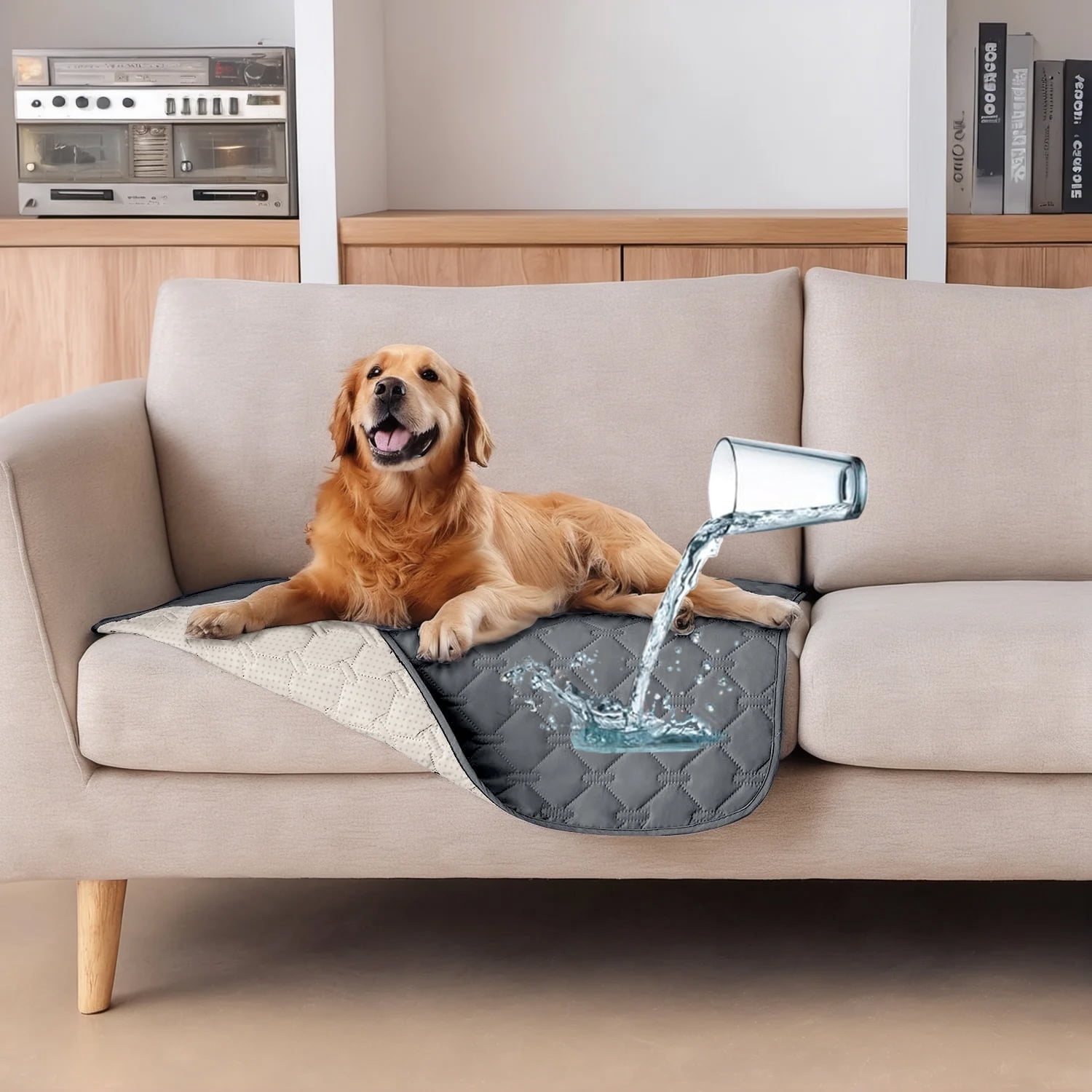 Sanmadrola Waterproof Anti-Slip Polyester Sofa Slipcover Couch Cover ...