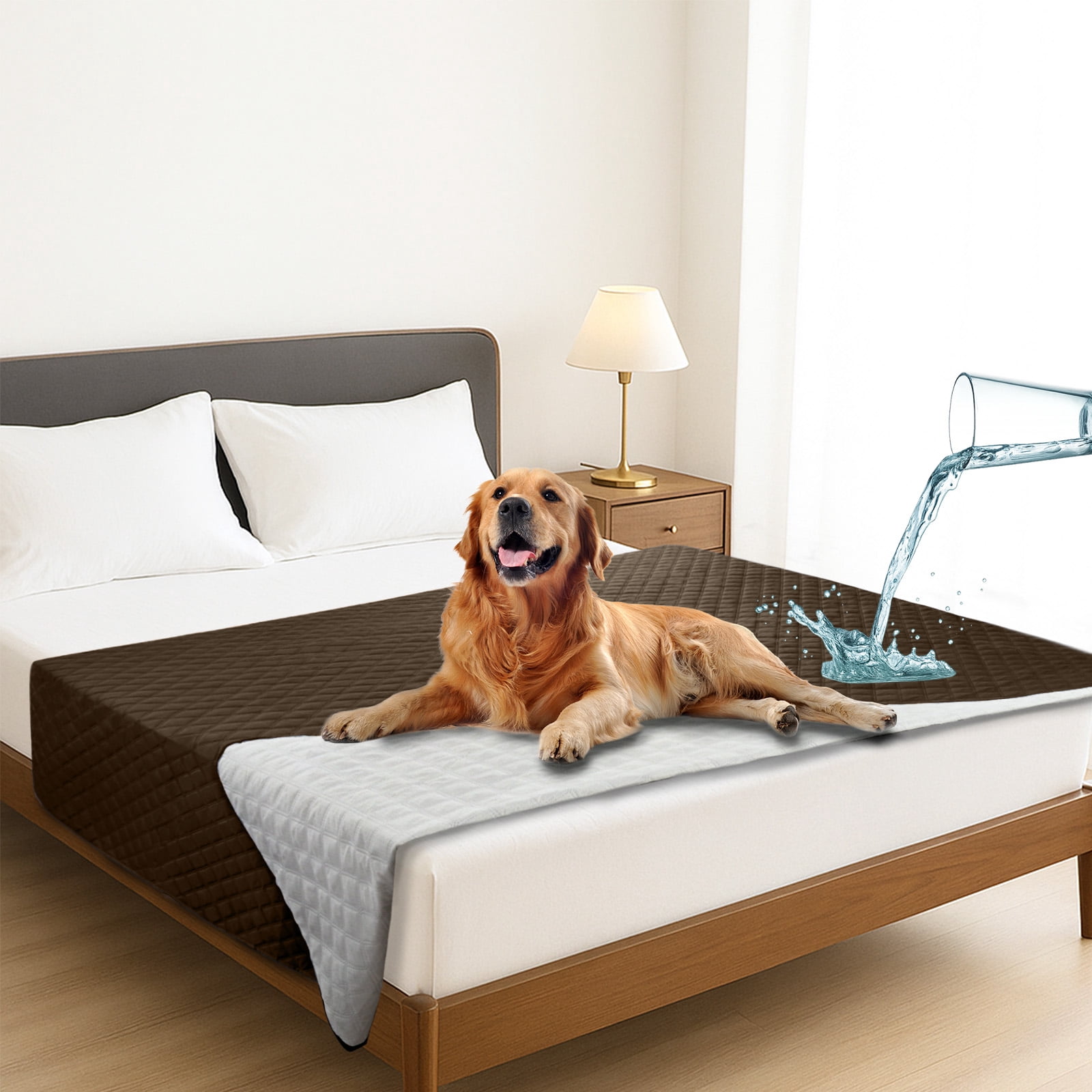Sanmadrola Waterproof & Dog Bed Cover Pet Blanket Sofa, Couch Cover ...