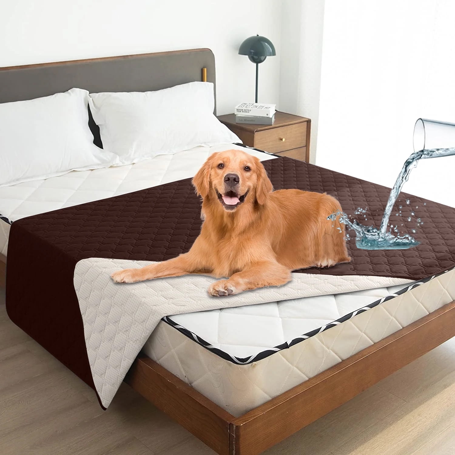 Sanmadrola Waterproof & Dog Bed Cover Pet Blanket Sofa, Couch Cover ...