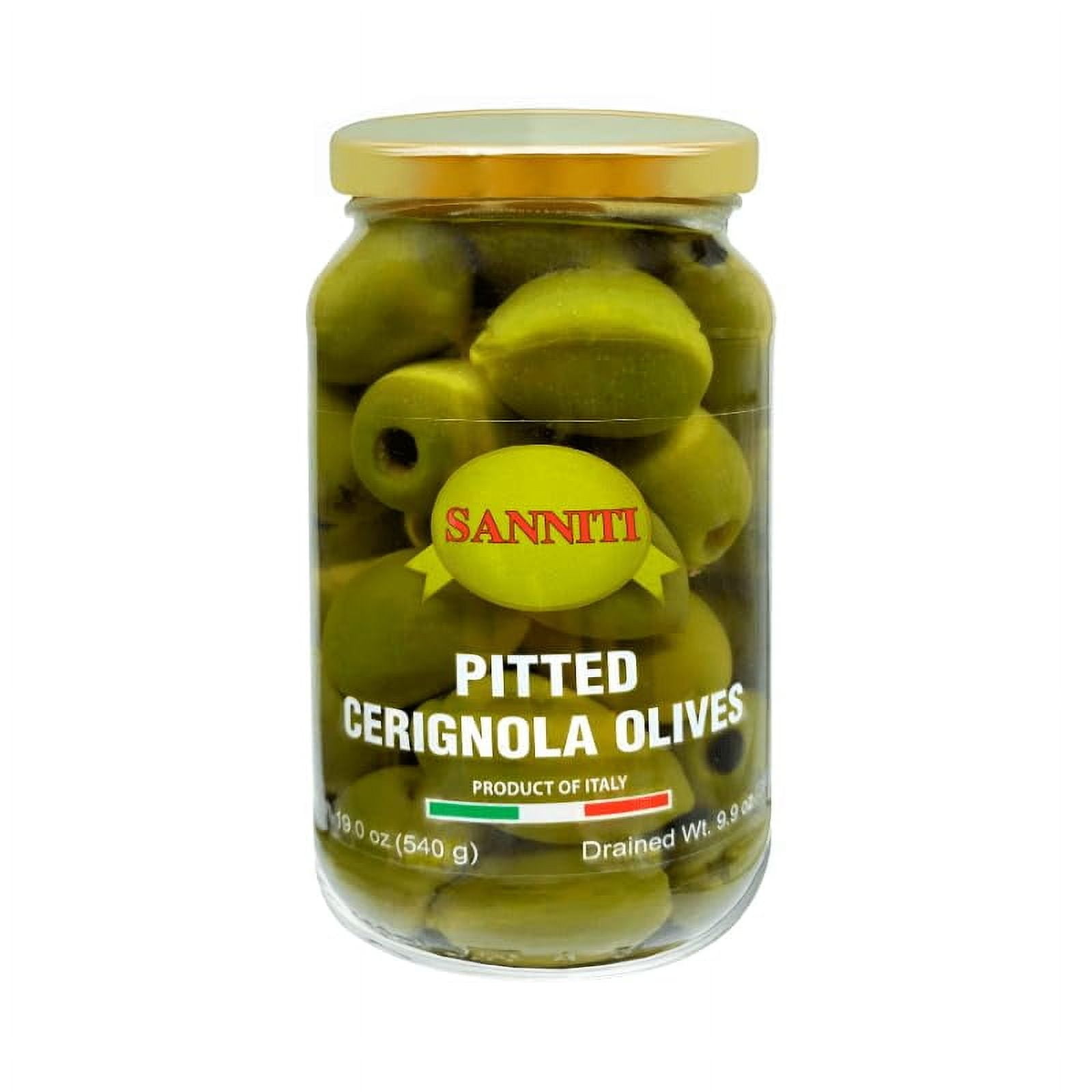 Sanniti Pitted Italian Cerignola Olives in Jar, 19 oz - Walmart.com