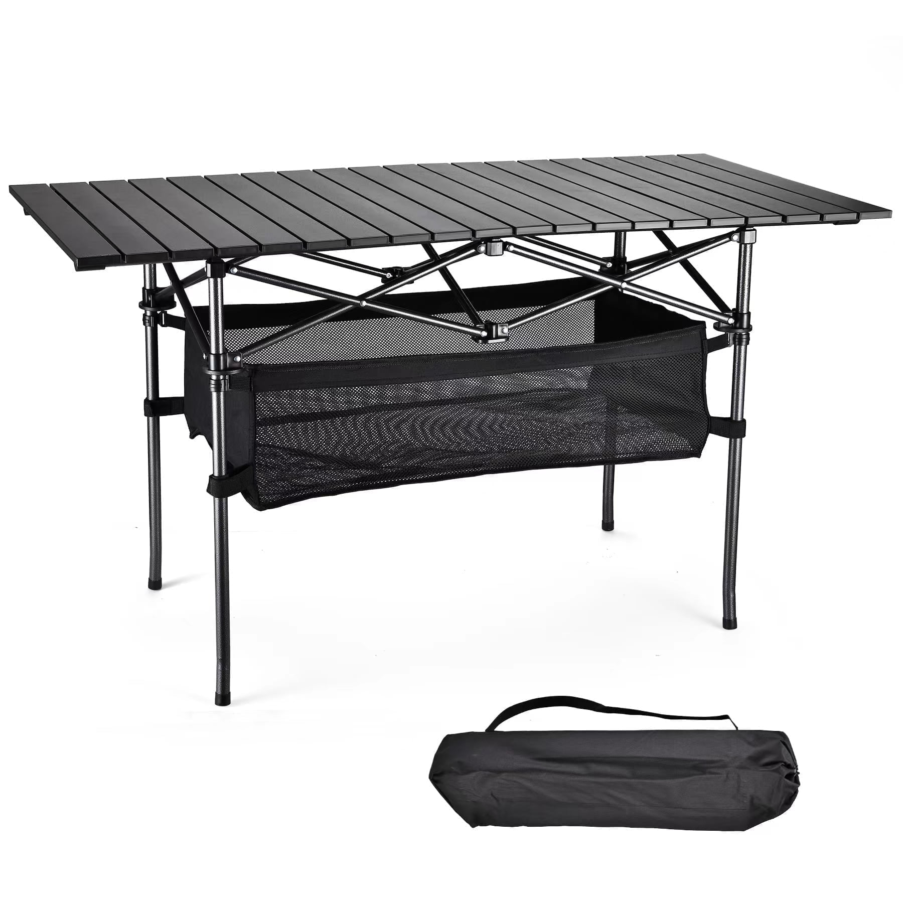WEIDIORME Aluminum Folding Camping Table with Carrying Bag - Walmart.com