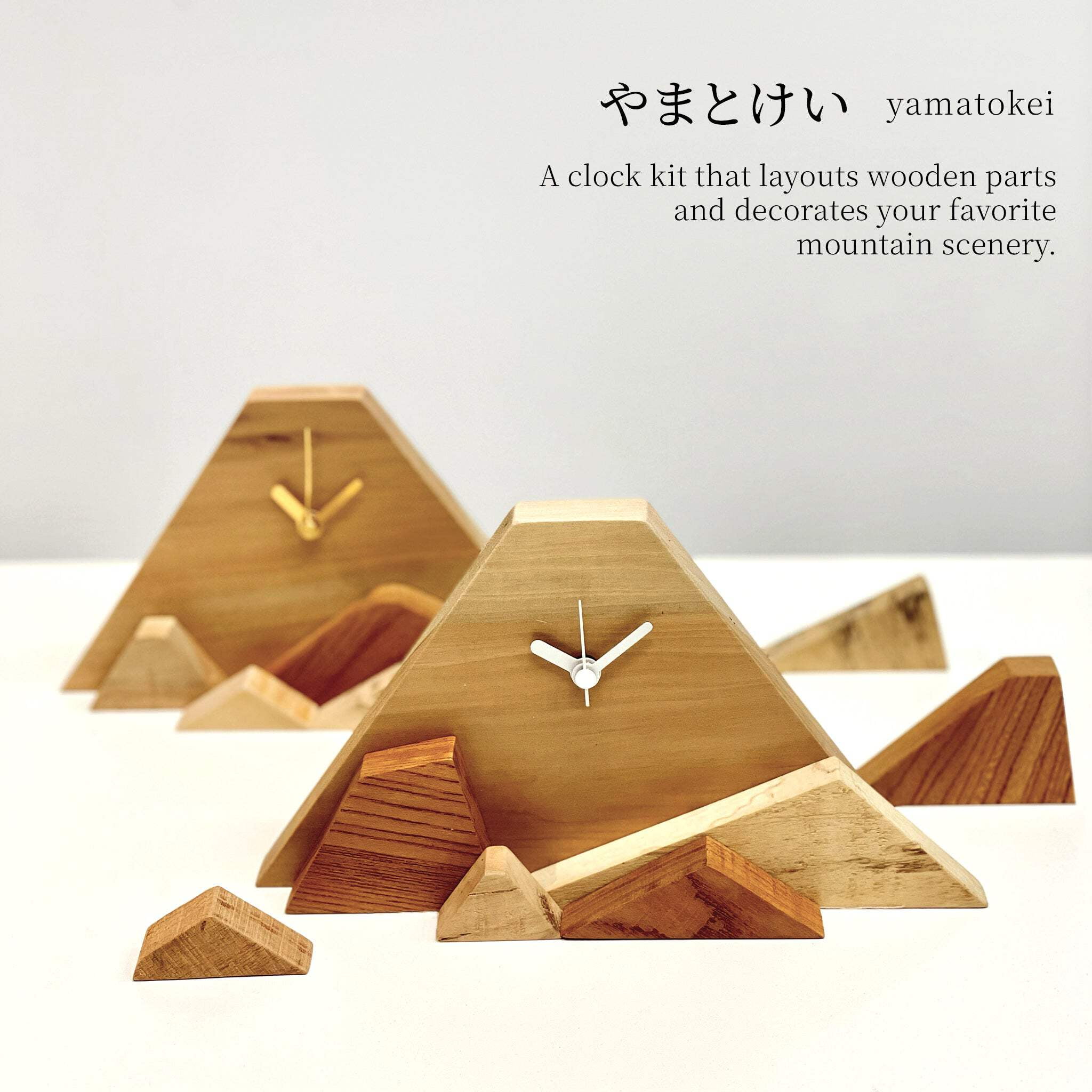 Sano Design Yamatokei Wooden Mountain Clock Kit - Kawasaki City Store ...